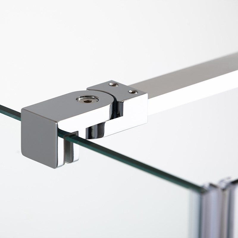 KABINA PRYSZNICOWA PROSTOKĄTNA ASTRA-CH-A-100+B80+E CHROM 100X80 CM 8 MM - sklep Hydrosan.eu